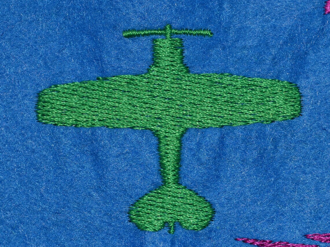 Airplane Embroidery Design Small Plane Download height From - Etsy