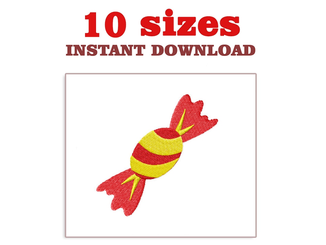 Candy Embroidery Design, Christmas Peppermint Candy Embroidery ...