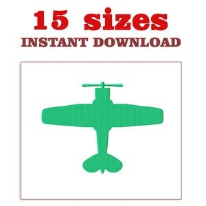 Airplane Embroidery Design, Small Plane Download (height From 30 Mm to ...