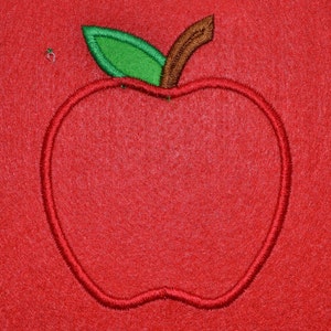 Apple Applique Embroidery Designs File - Etsy