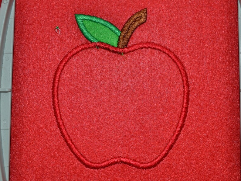 Apple Applique Embroidery Designs File - Etsy