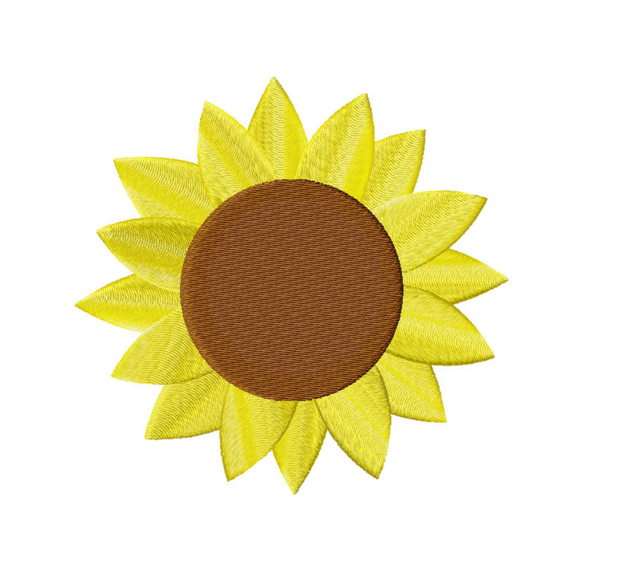 Sunflower Embroidery Designs File Mini Sunflower Embroidery | Etsy
