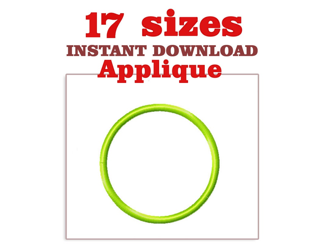 Circle Applique Embroidery Design: Mini Circle (digital Download) - Etsy