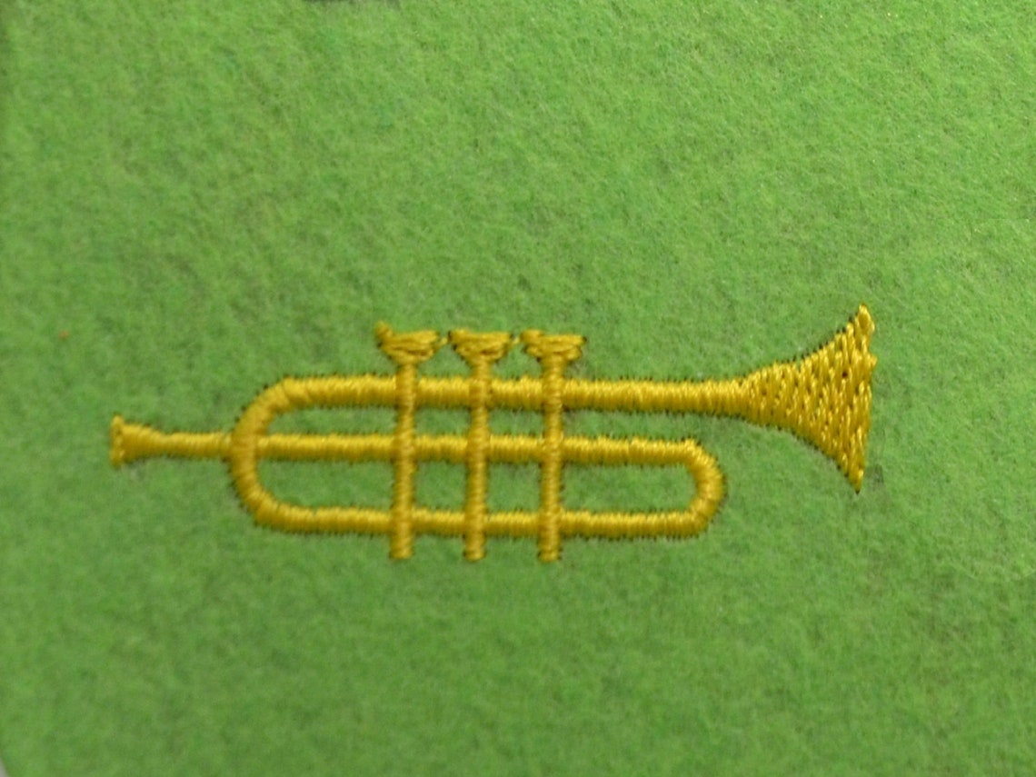 Trumpet Embroidery Design: Mini Musical Instrument (digital Download ...