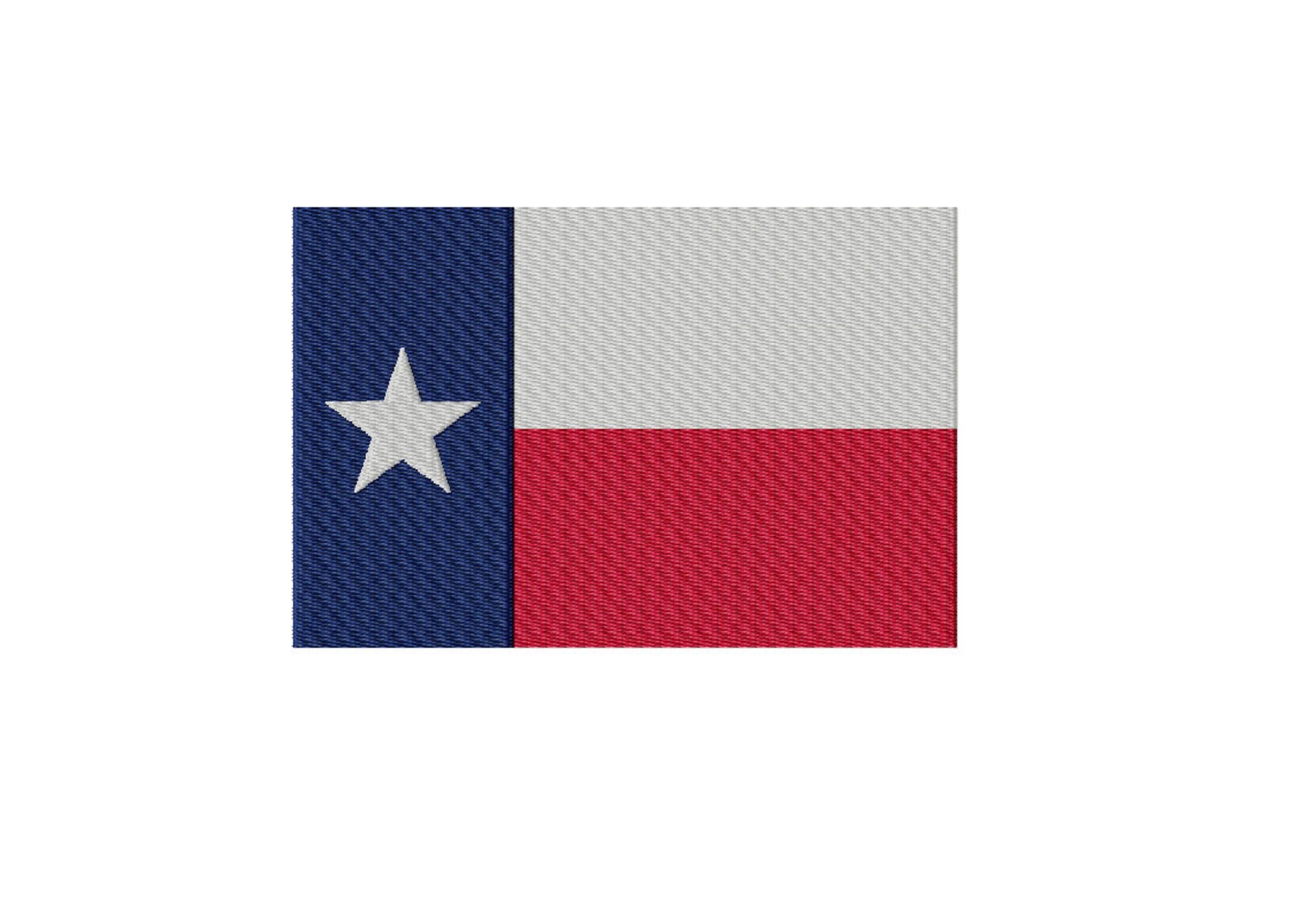 Texas Flag Embroidery Design File (digital Download) - Etsy