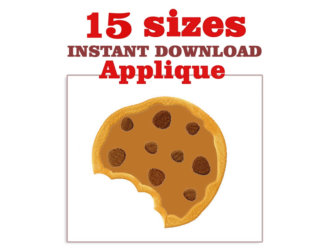 Cookie Applique Embroidery Designs File (digital Download) - Etsy