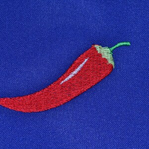 Pepper Embroidery Design, Red Pepper Embroidery, Machine Embroidery ...
