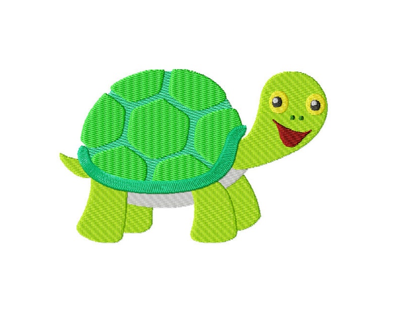 Turtle Embroidery Design File Turtle Machine Embroidery - Etsy