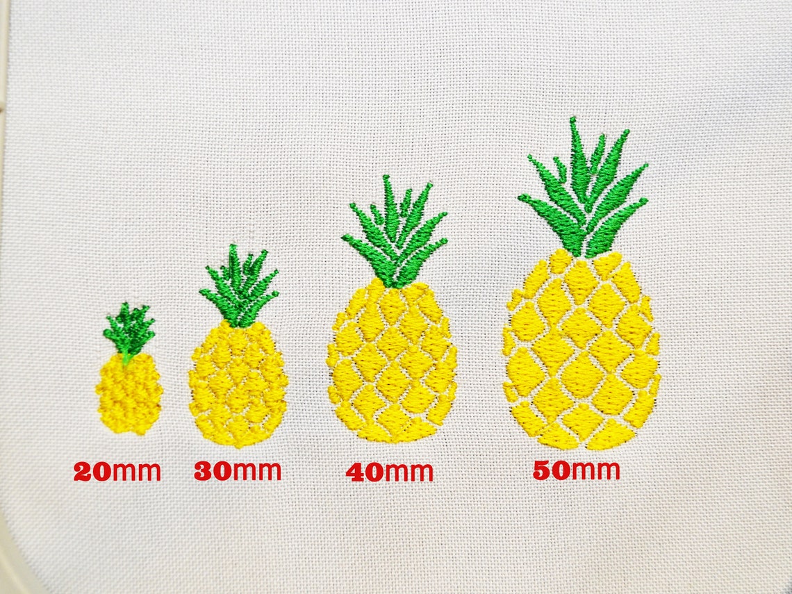 Pineapple Embroidery Design Download Pineapple Embroidery - Etsy