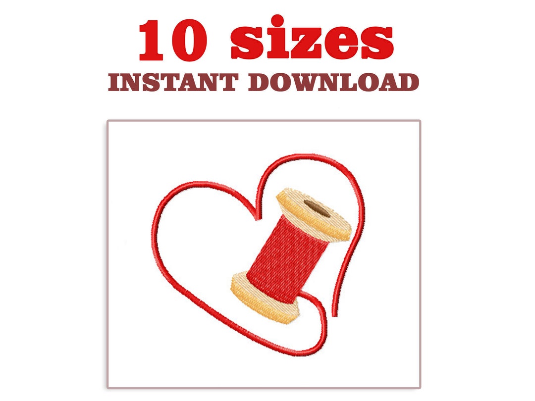 Thread Spool Embroidery Design: Machine Embroidery Pattern (digital ...