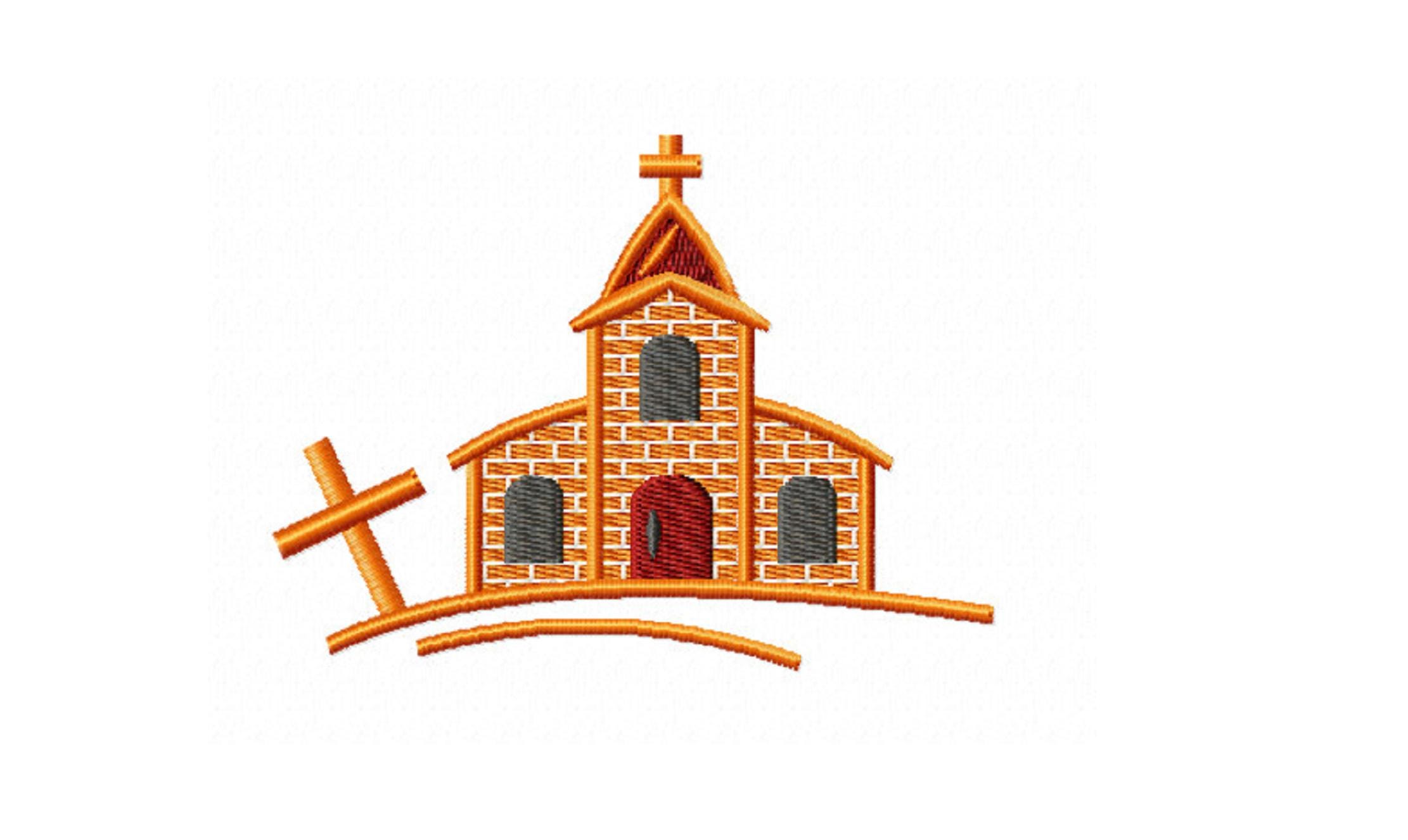 Church Machine Embroidery Design: Mini Religious Pattern (digital ...