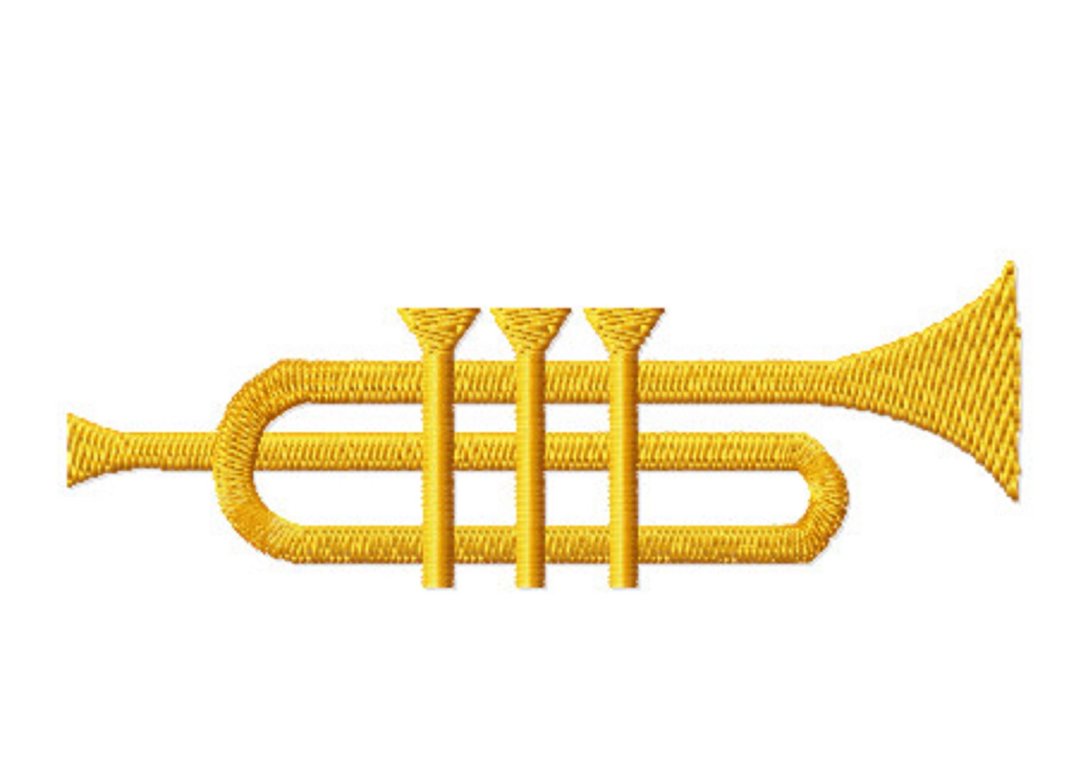 Trumpet Embroidery Design File Mini Trumpet Embroidery - Etsy UK