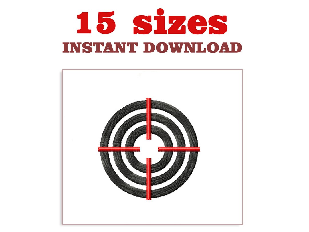 Target Embroidery Design File, Target Machine Embroidery Design - Etsy