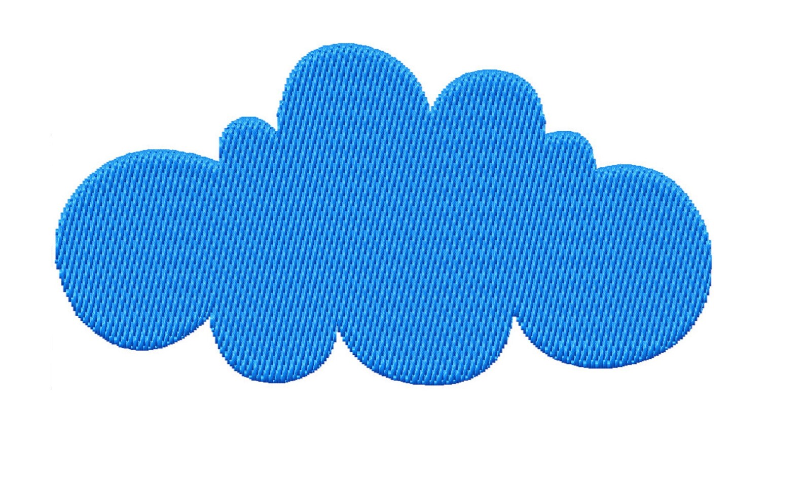 Cloud Embroidery Design: Filled Stitches, 9 Sizes (digital Download) - Etsy