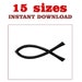 Jesus Fish Embroidery Design, Christian Fish Symbol Download Embroidery ...