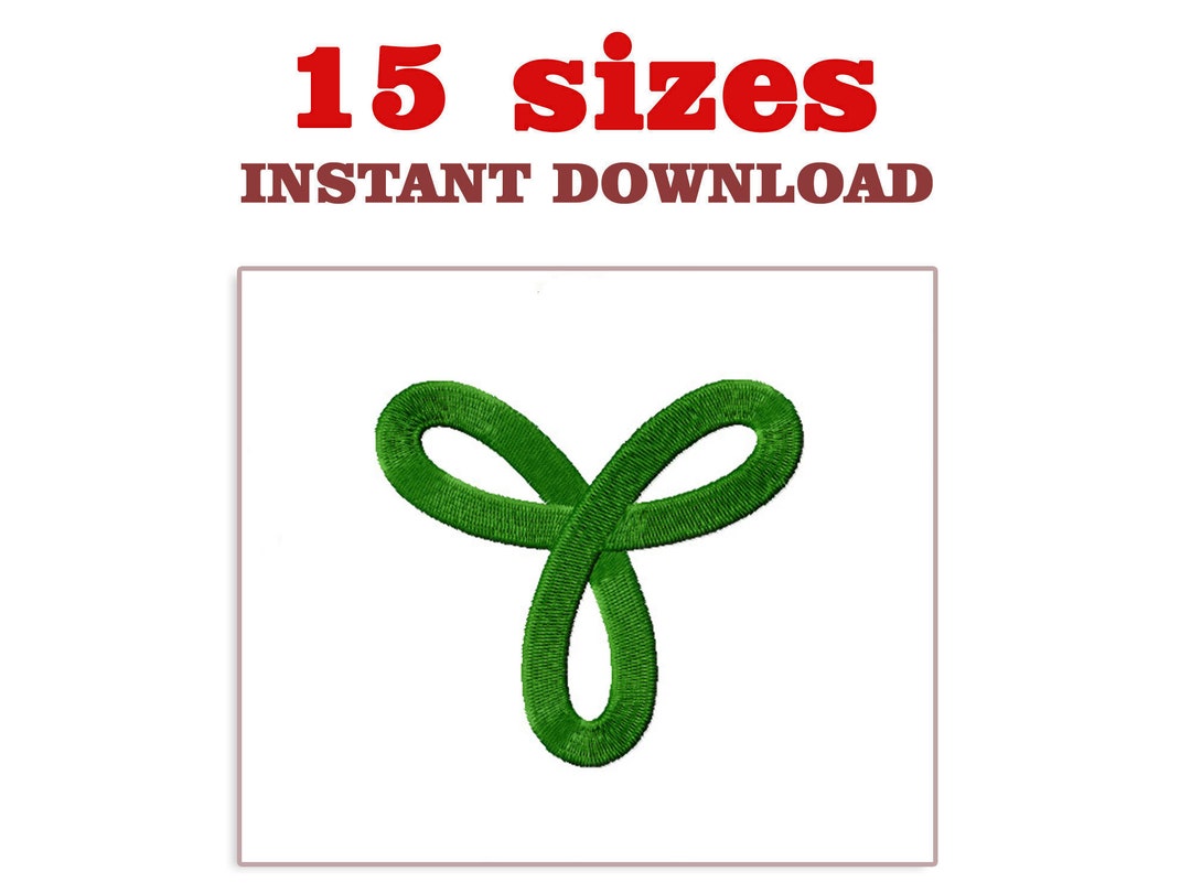 Trefoil Knot Embroidery Design File, Mini Trefoil Knot Download, Smal ...