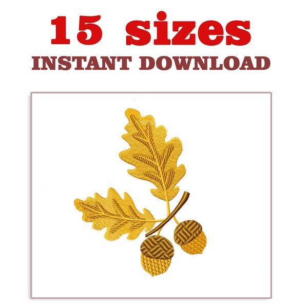 Acorn Embroidery - Etsy