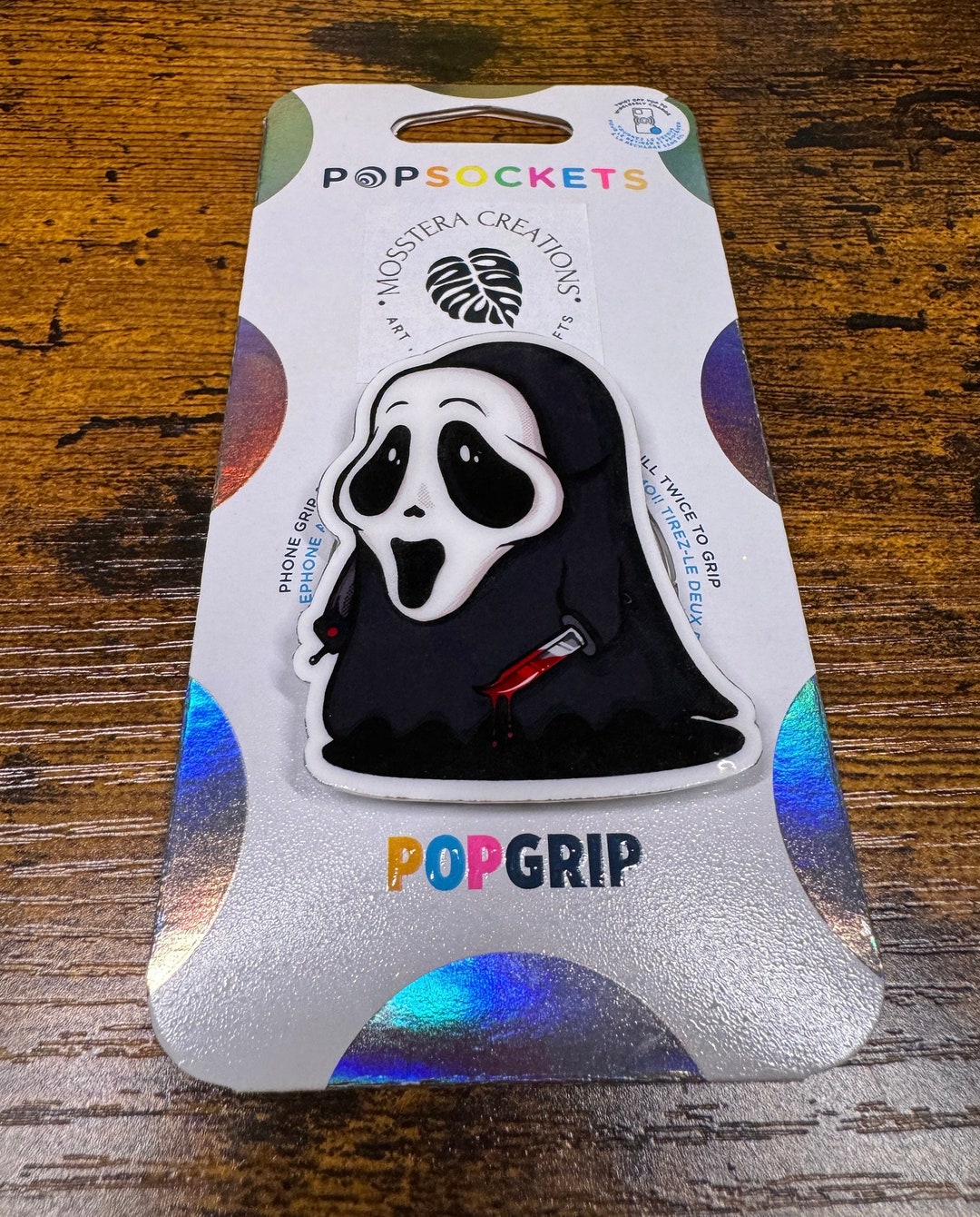 Cute Ghost Face Scream Pop Socket Phone Grip for Cell Phone or Kindle ...