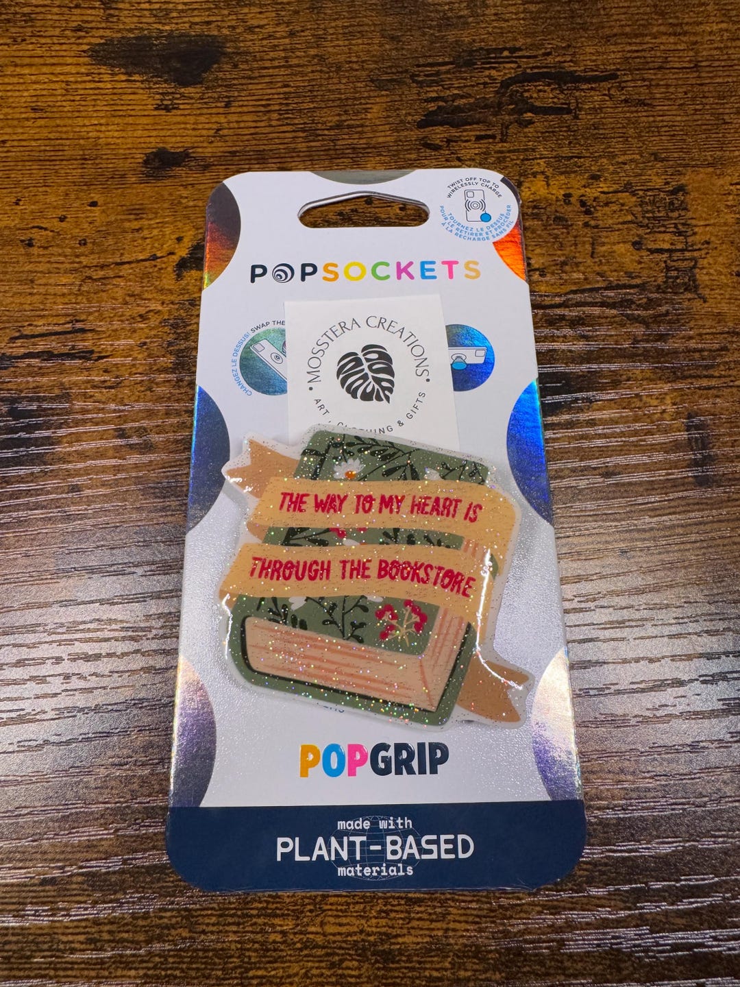 Bookish Cute Pop Socket Phone Grip for Cell Phone or Kindle - the Way ...