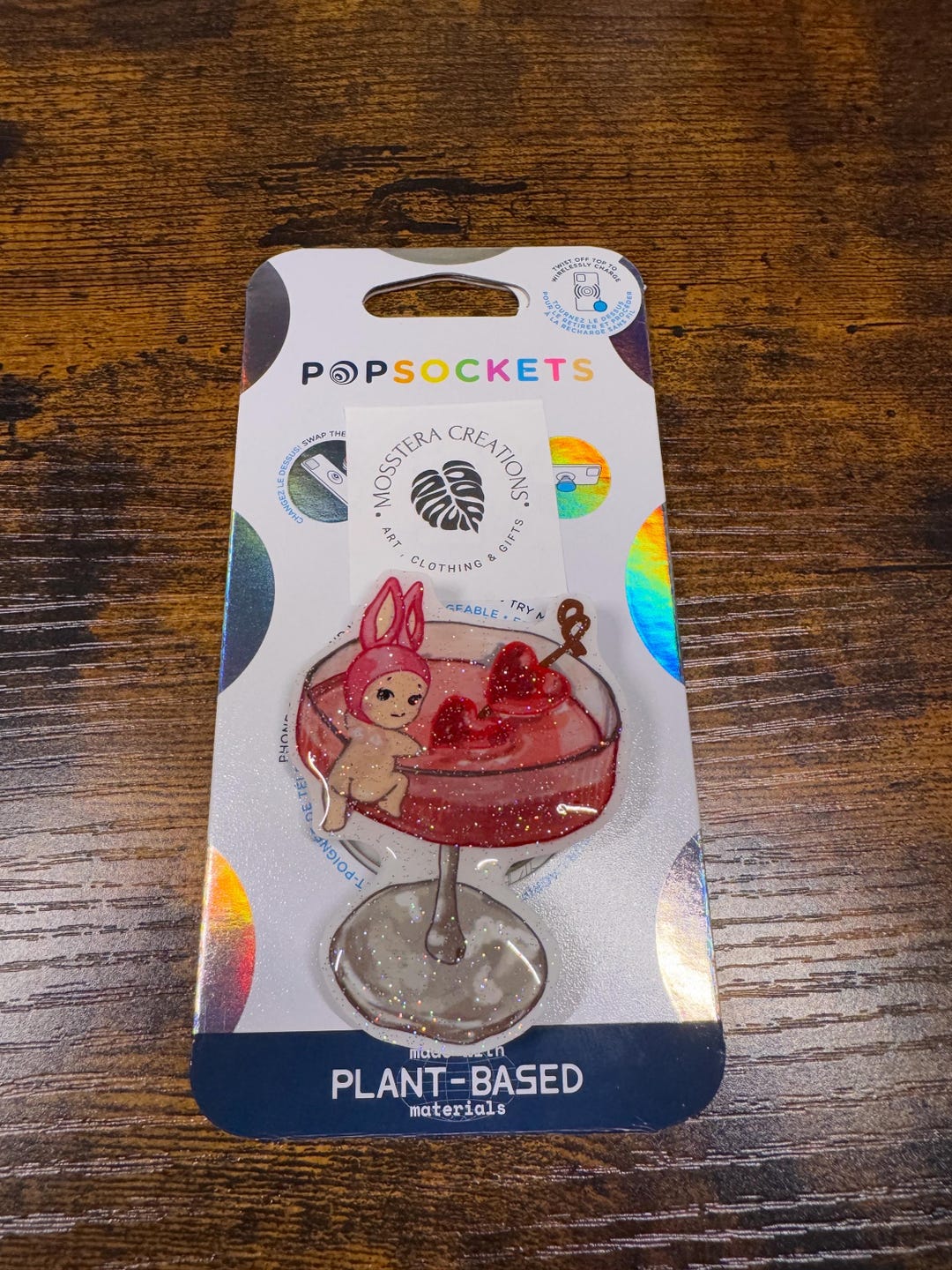 Sonny Angel Bunny Strawberry Glass Cute Pop Socket Phone Grip for Cell ...
