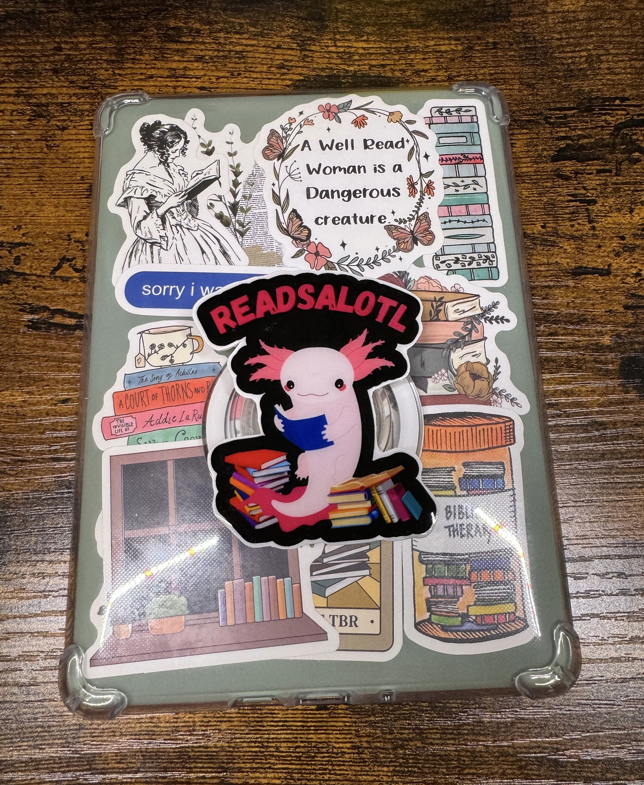 Cute Axolotl Pop Socket Phone Grip for Cell Phone or Kindle - Etsy