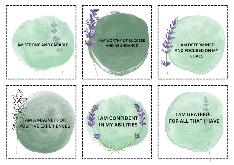 I AM Affirmation Cards (printable) - Etsy