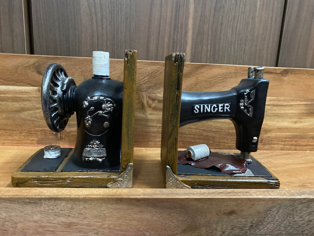 Singer Sewing Machine Bookends - Etsy