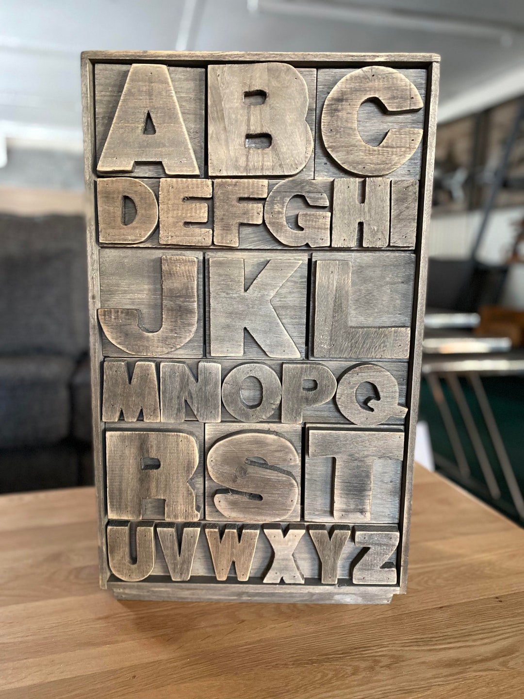 Cute Wooden Alphabet Drawers Unit - Etsy