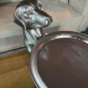 Quirky Silver Dog Butler Display Ornament - Etsy