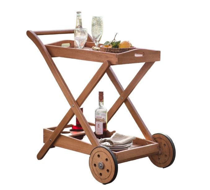 Outdoor / Indoor Wood Drinks Trolley - Etsy