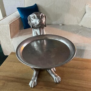 Quirky Silver Dog Butler Display Ornament - Etsy