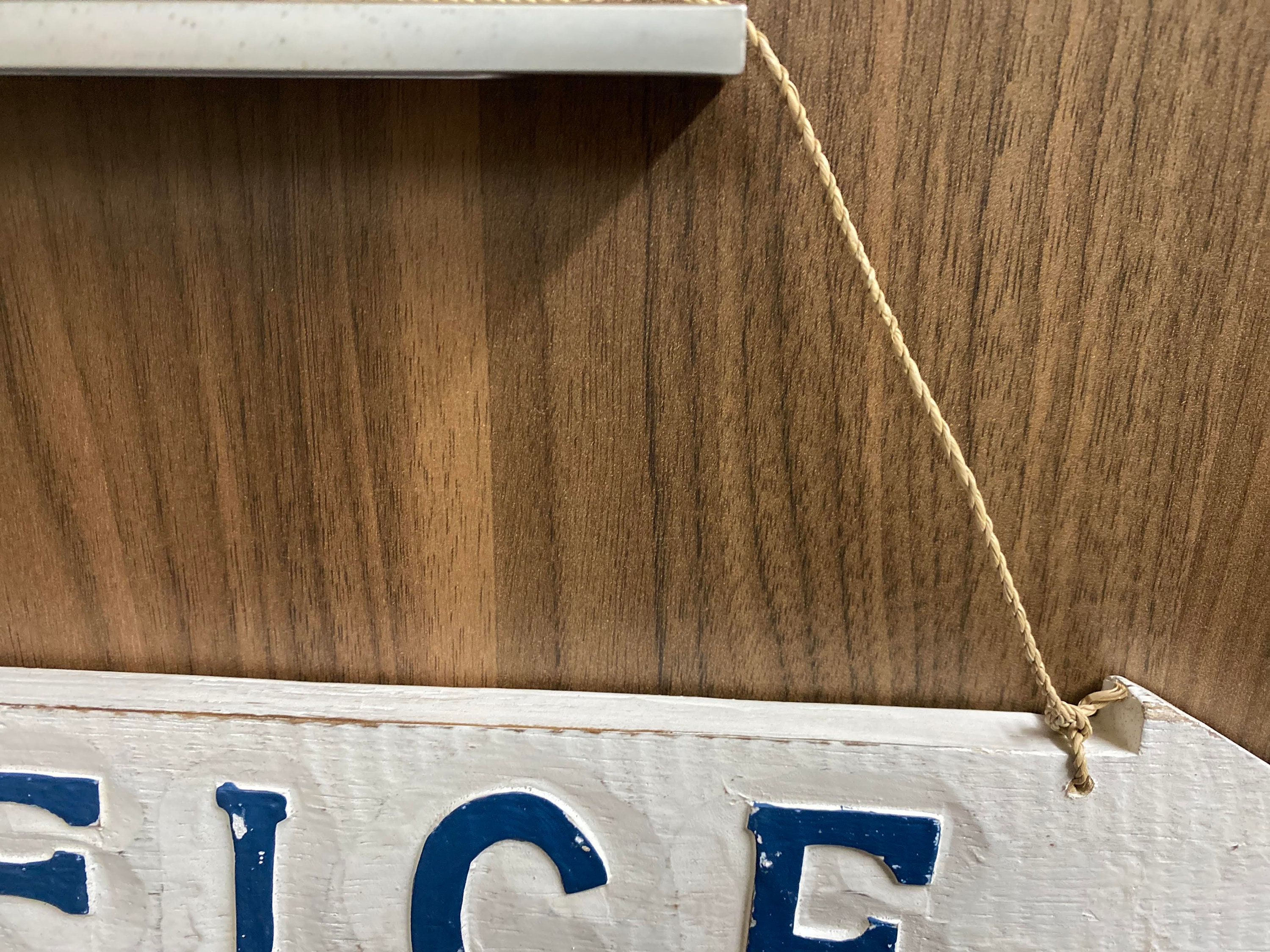 Office Arrow With Rope Hanging Sign - Etsy