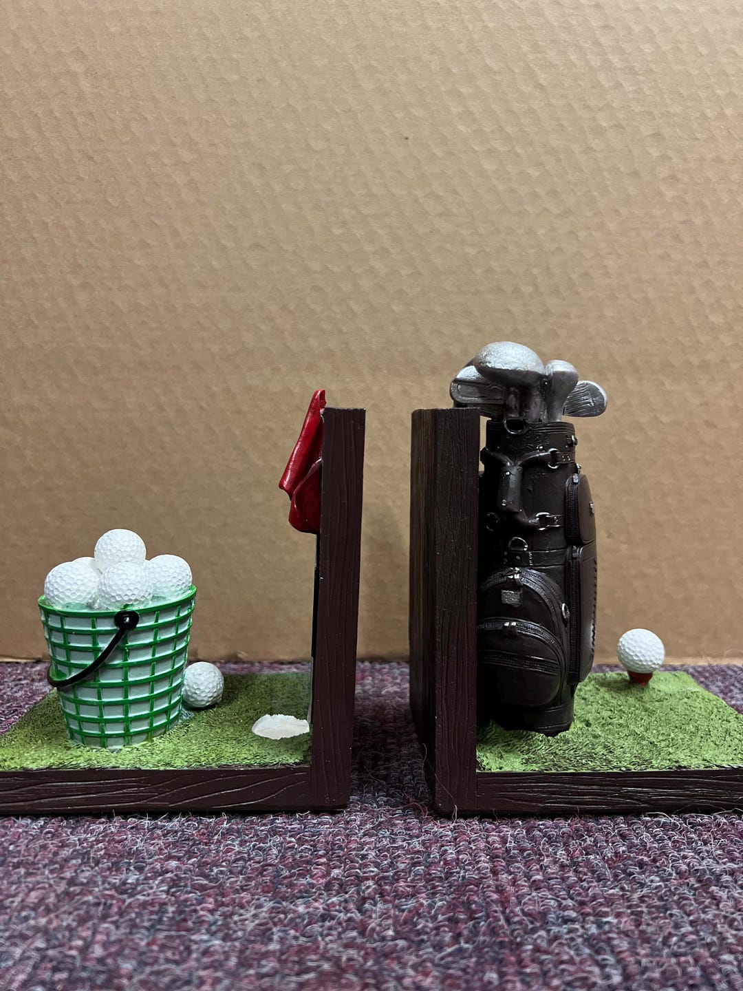 Perfect Gift Golf Bookends | Golfer Décor, Unique Office Accessories ...
