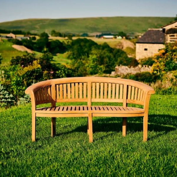 Teak Bench - Etsy UK