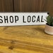 Enamel 'shop Local' Sign - Etsy