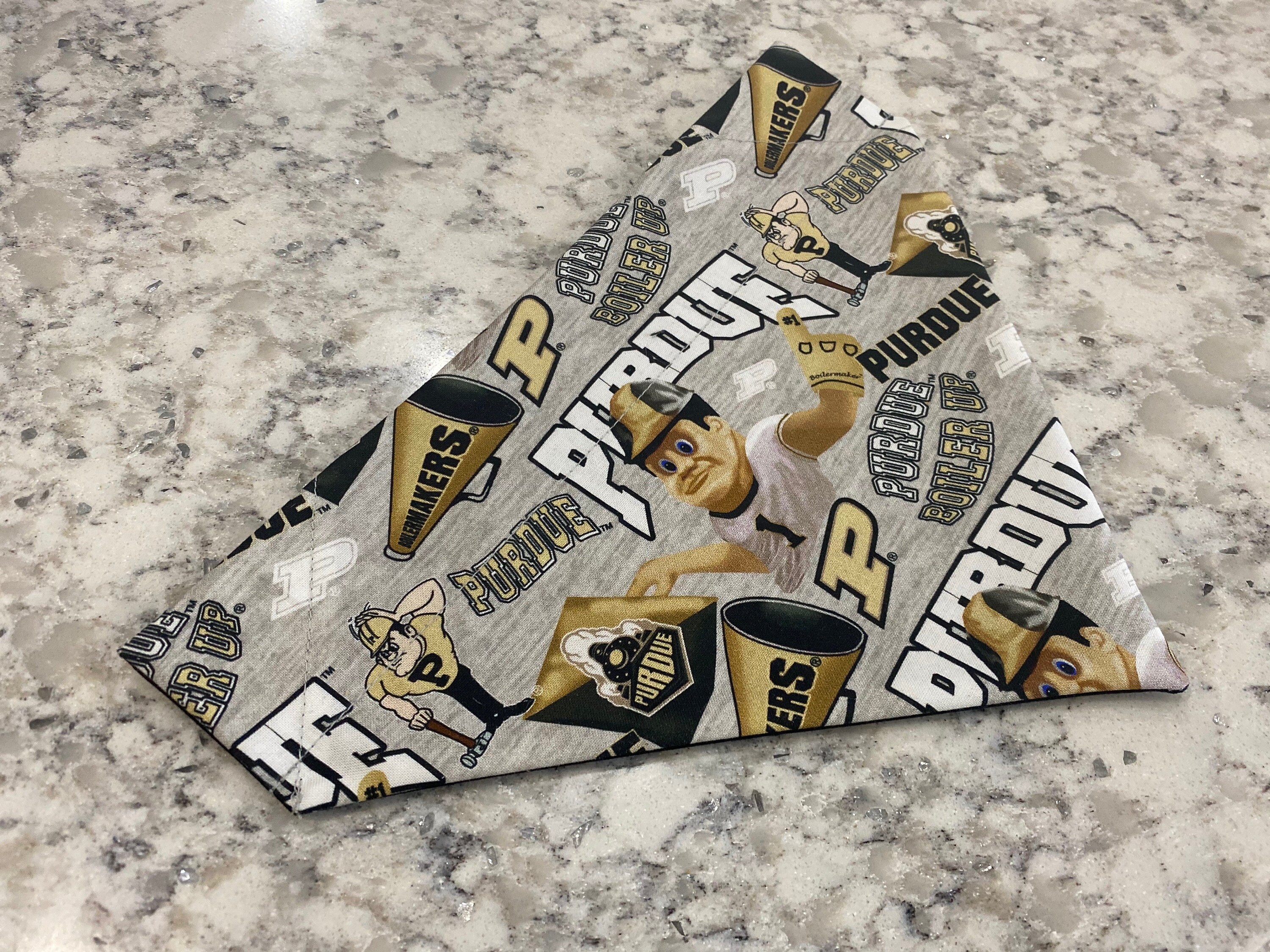 Dog Collar Bandana/ Cat Collar Bandana/ Purdue University/ Big | Etsy