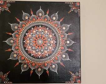 16x16 Mandala Dot Painting | Etsy