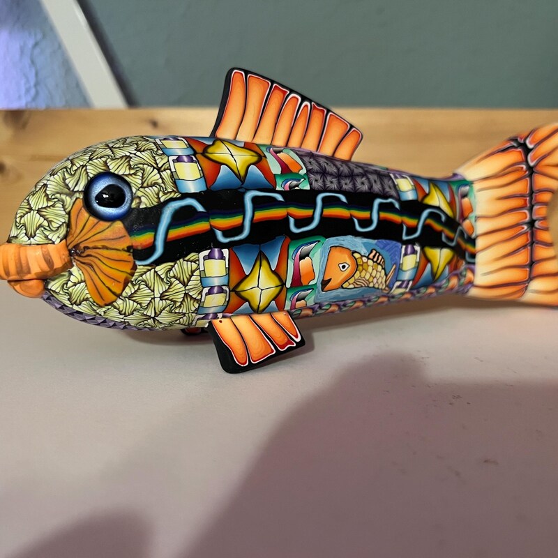 Clay Fish Sculpture - Etsy