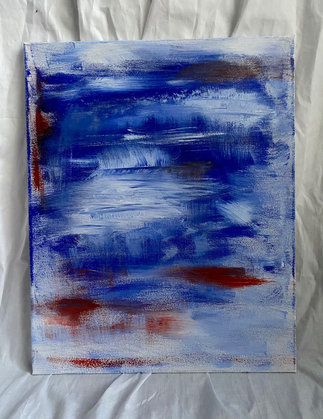 Seaside/beachscape Abstract 16 X 20 Acrylic Painting - Etsy UK