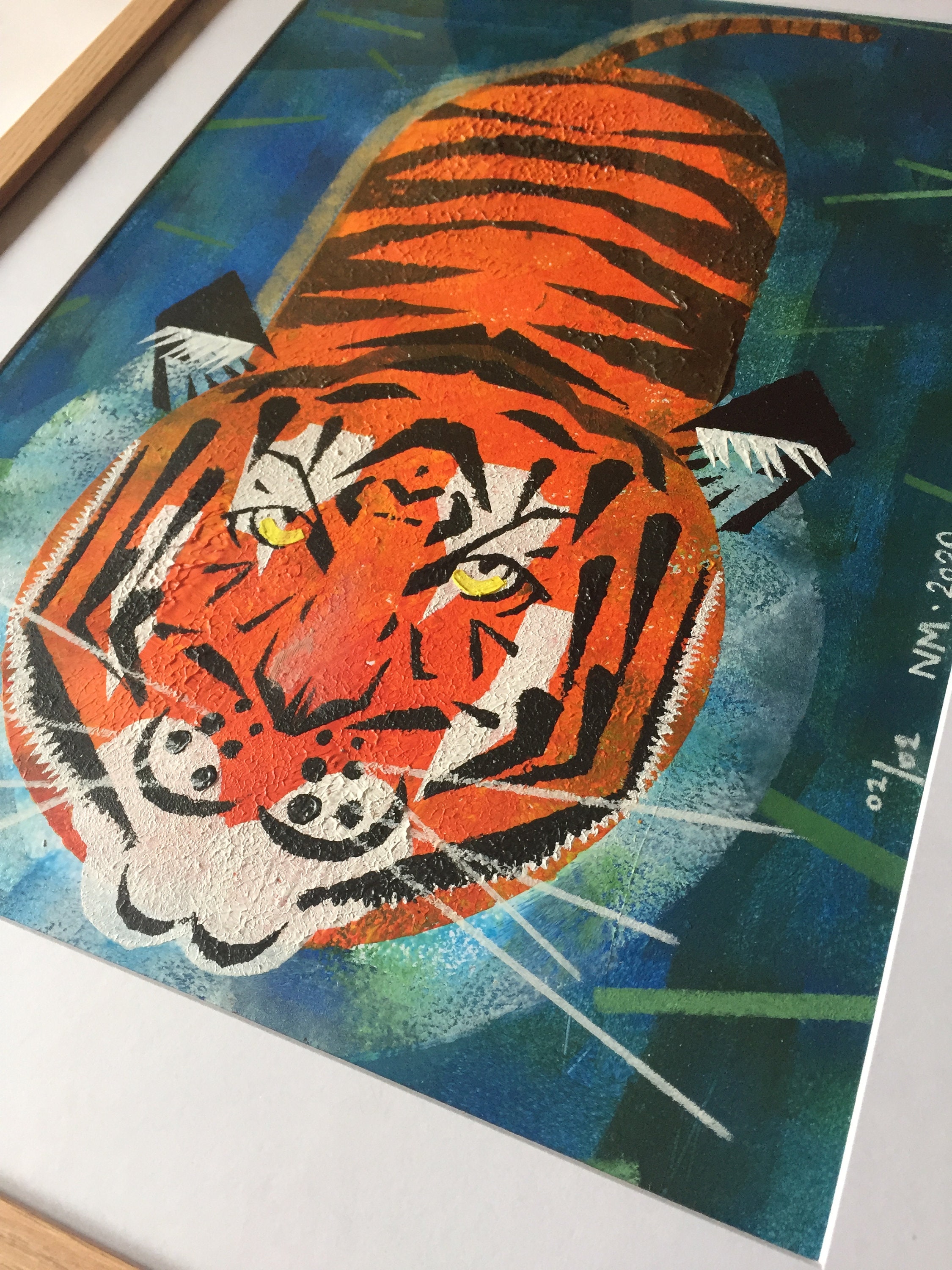 Red Tiger Stencil