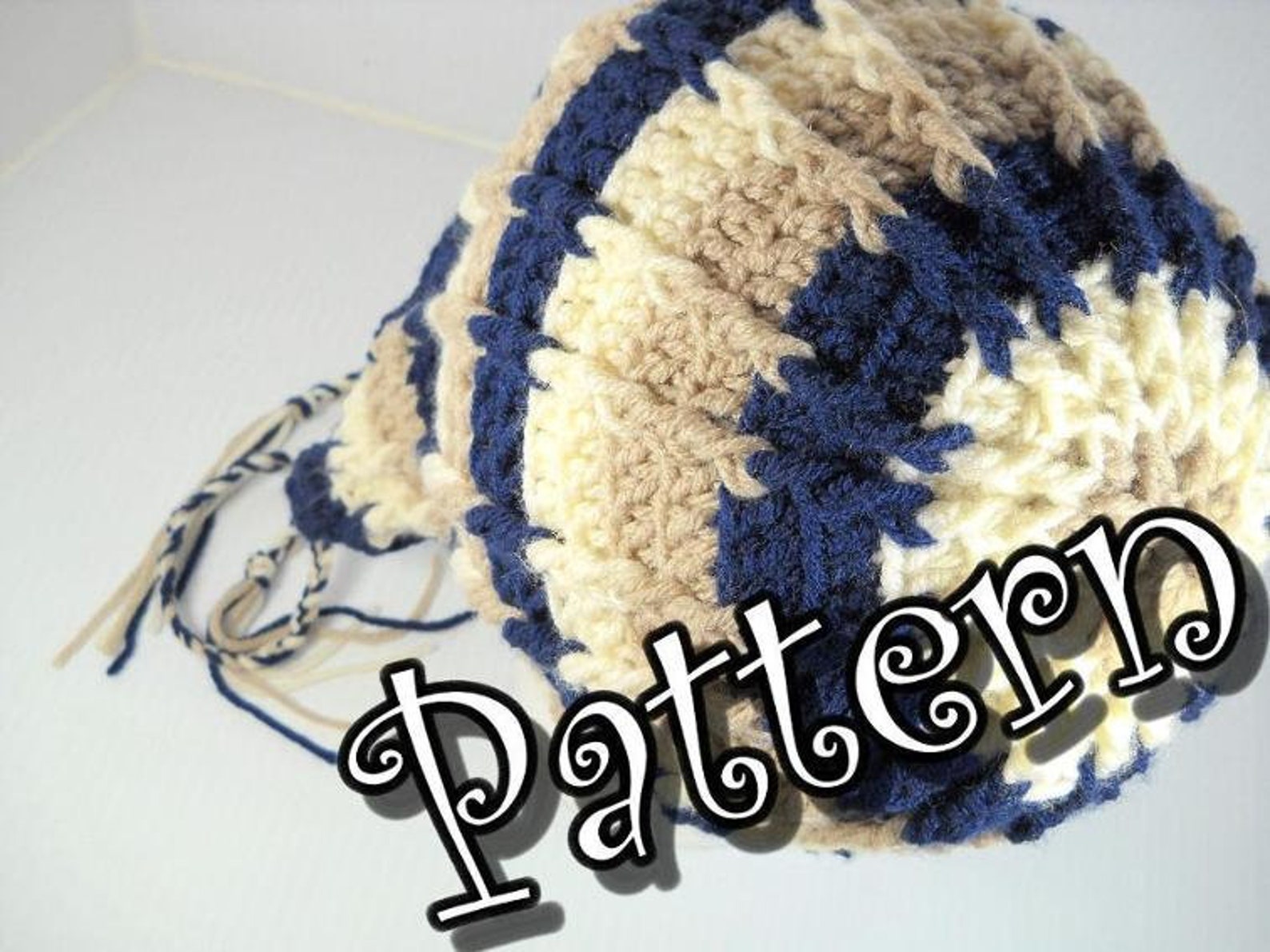 Ribbed Ear Flap Hat Pattern PDF - Etsy
