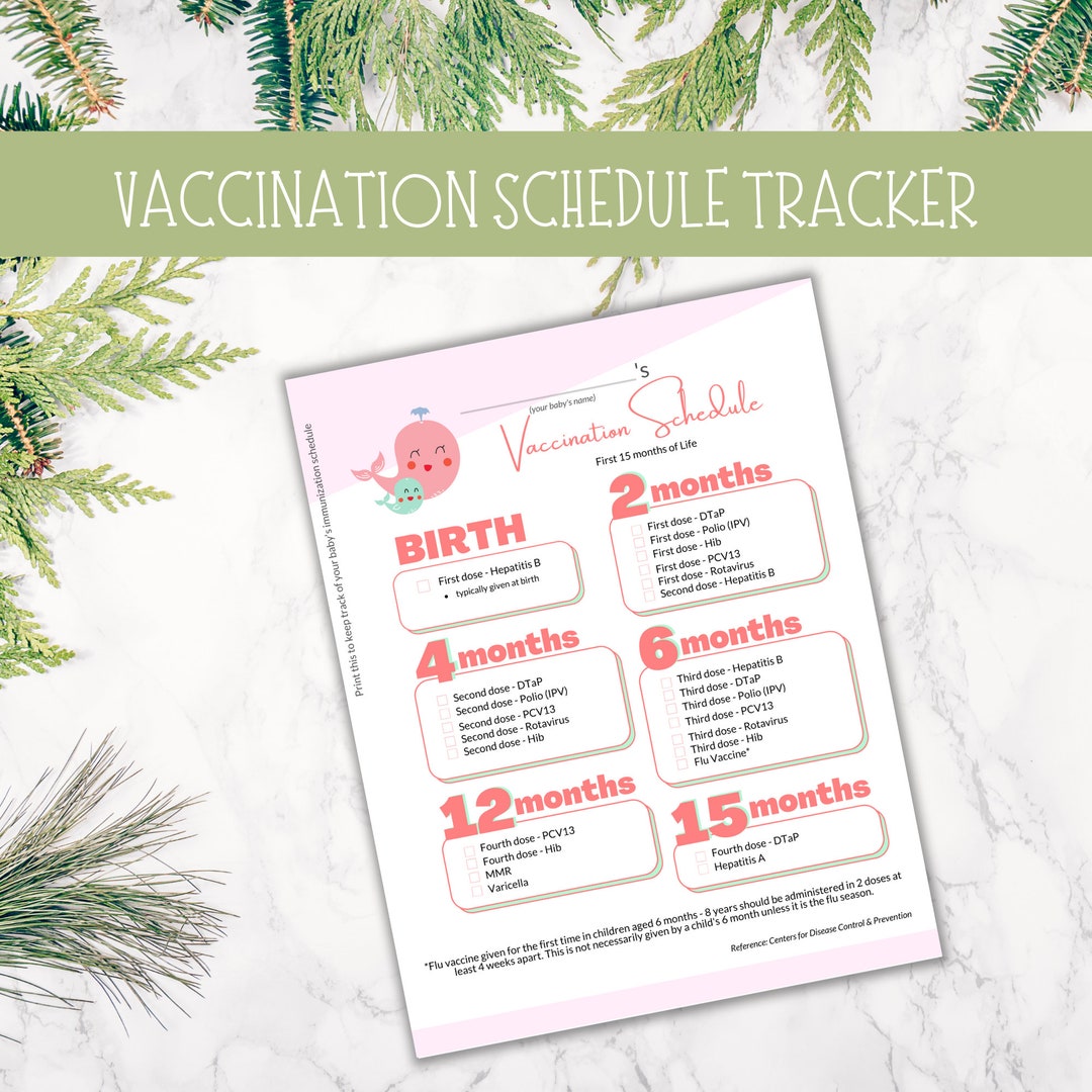 Immunization Schedule Baby, Infant Tracker, Vaccination Schedule ...