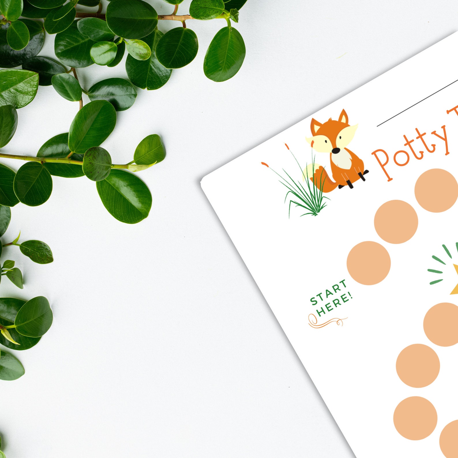 Potty Training Reward Chart Printable Potty Chart Toilet - Etsy