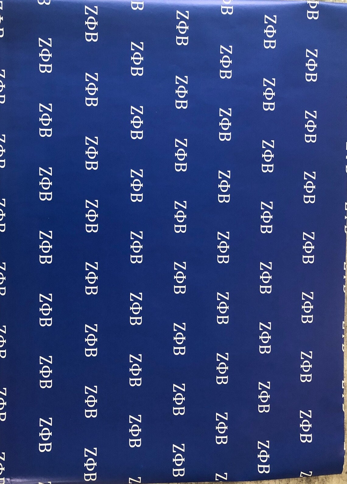 Zeta Phi Beta Wrapping Paper ΖΦΒ Blue and White 1920 - Etsy