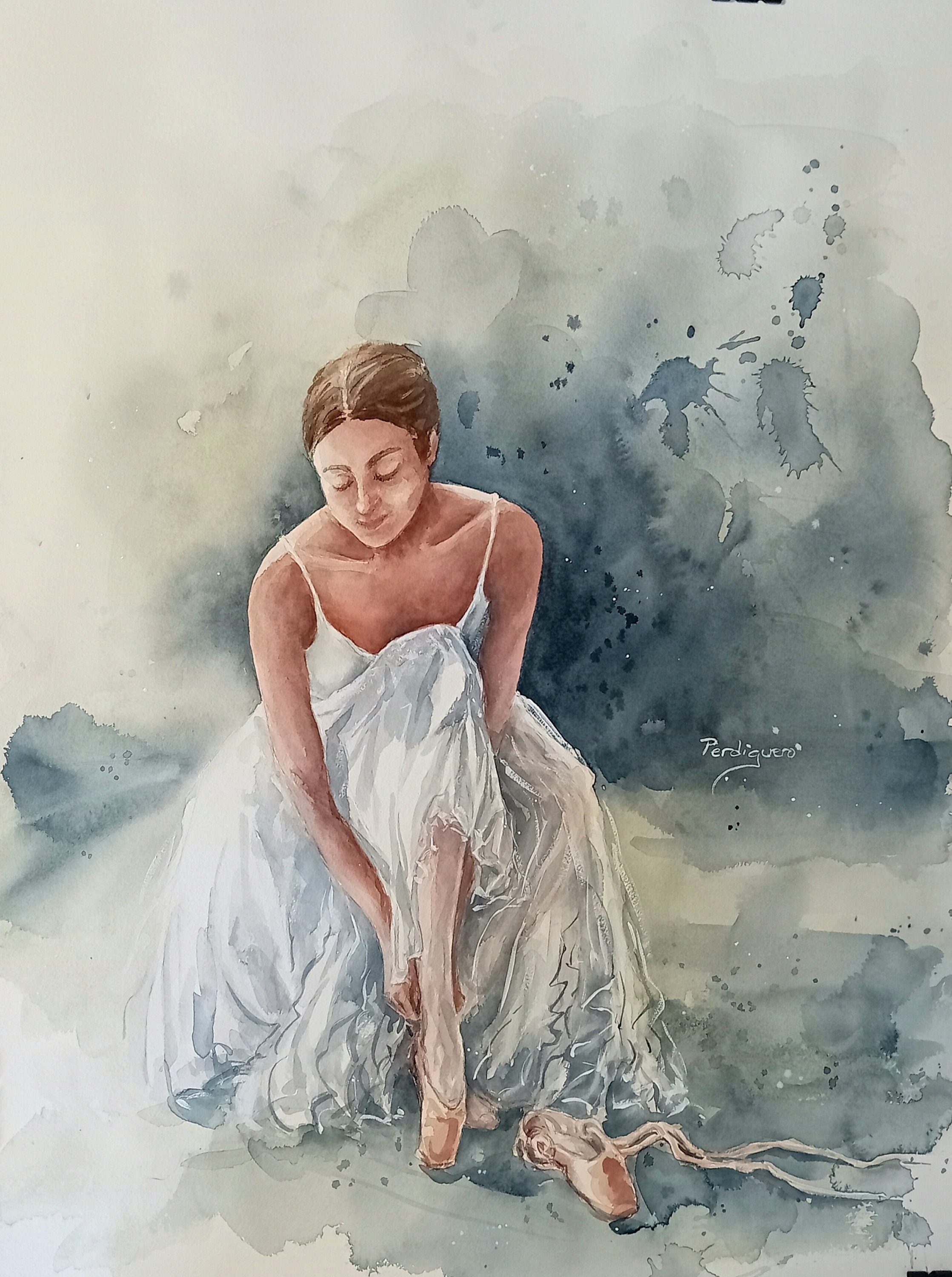 Original Painting. Ballet. Ballerina. Dance. Exclusive Watercolor. - Etsy
