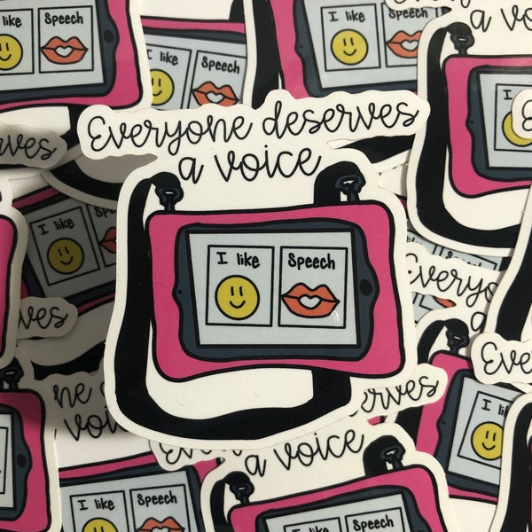 Lets Communicate AAC Device Waterproof Vinyl Die-cut Sticker - Etsy