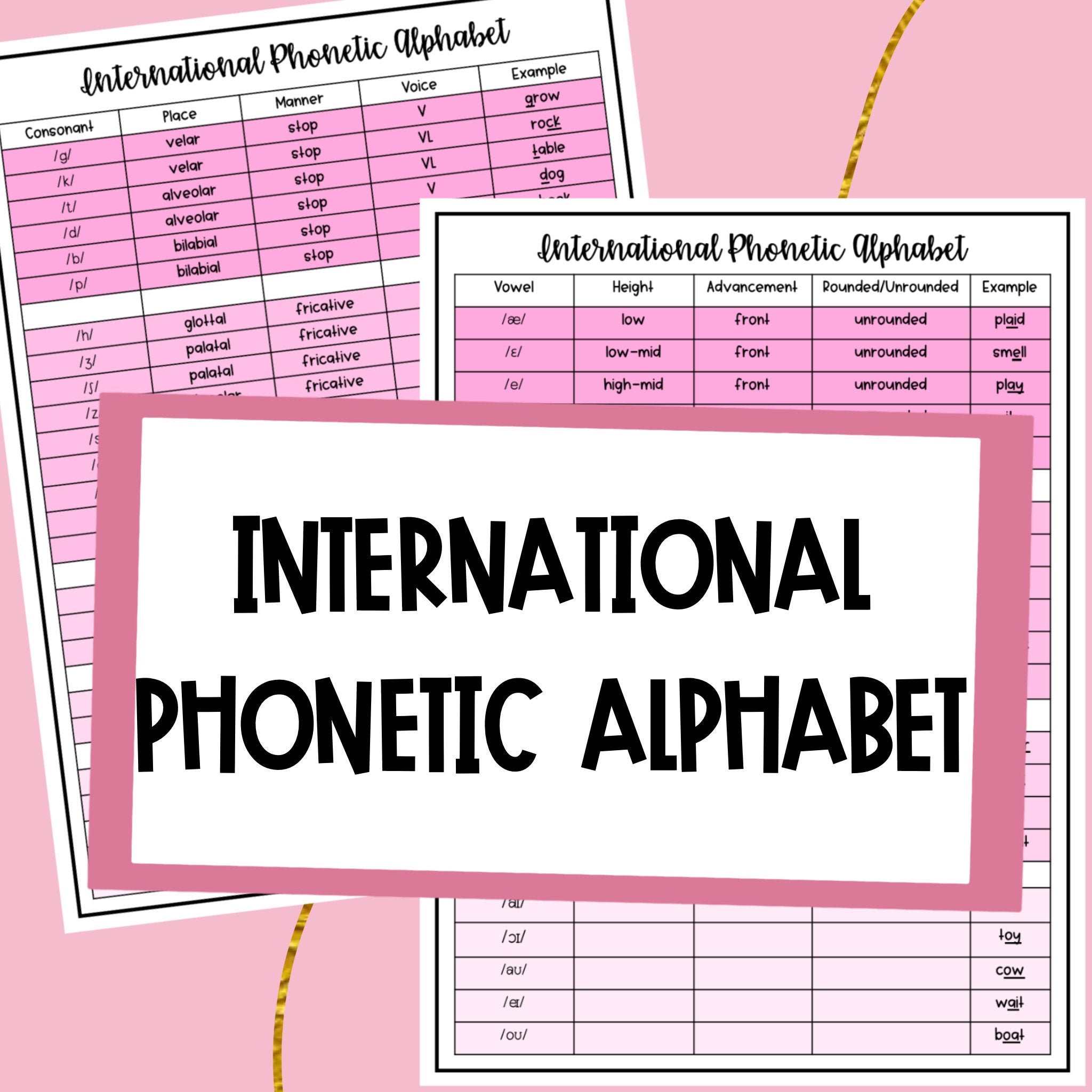 International Phonetic Alphabet Reference Sheet SLP Study - Etsy international-phonetic-alphabet-reference-sheet-slp-study-etsy