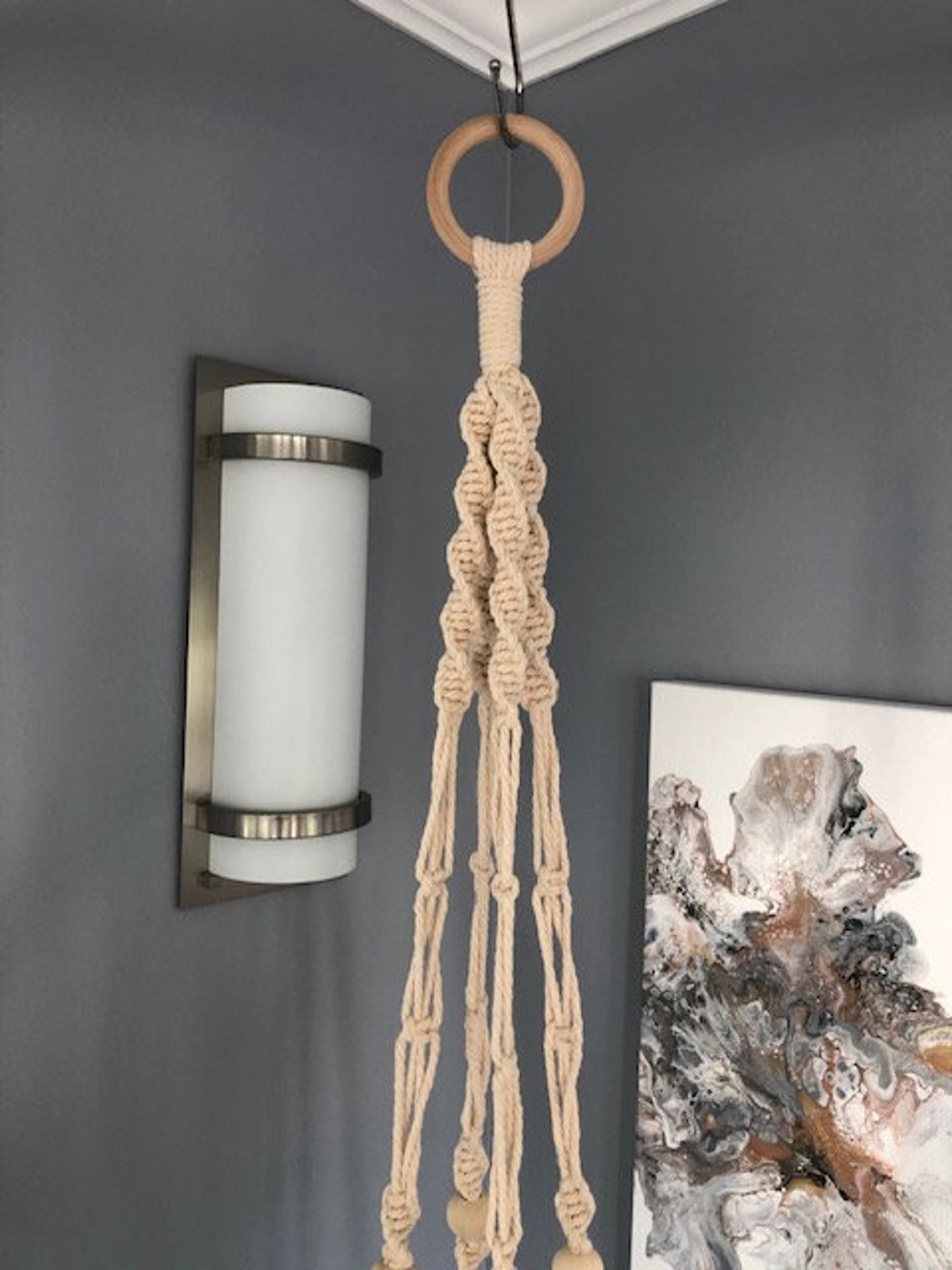 Macrame Plant Hanger Extra Long Plant Hanger 63 inches Long | Etsy