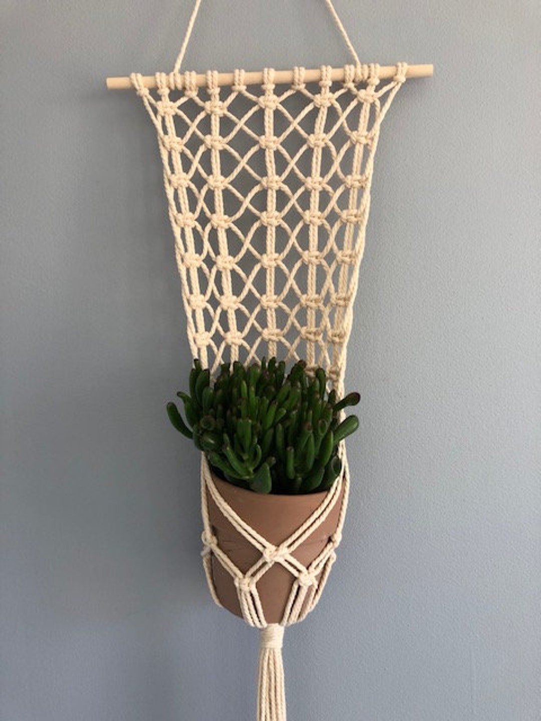 Wall Hanging Macrame Plant Hanger - Etsy
