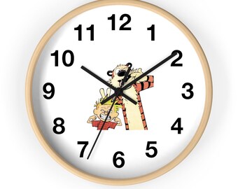 Calvin Hobbes Clock - Etsy
